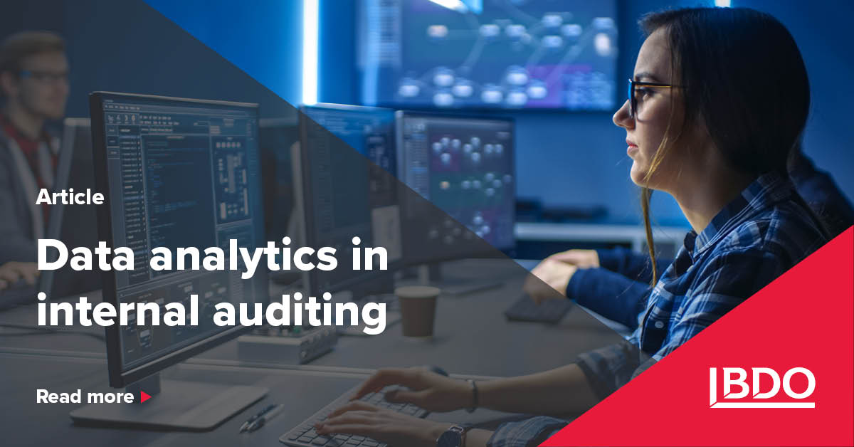 Data analytics in internal auditing - BDO